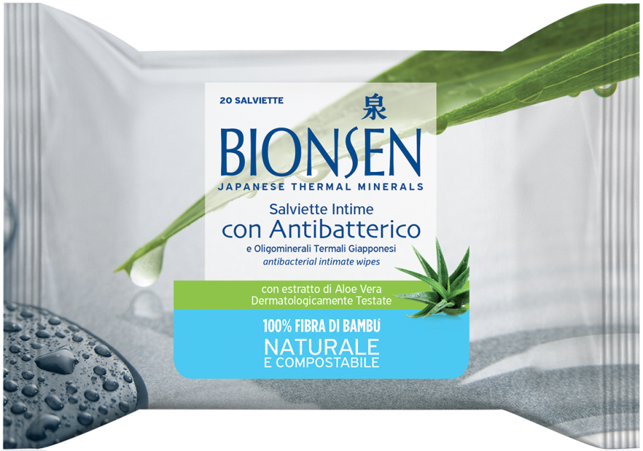 Salviettine Intime Linea Igiene Disinfettanti Antibatteriche - Bionsen